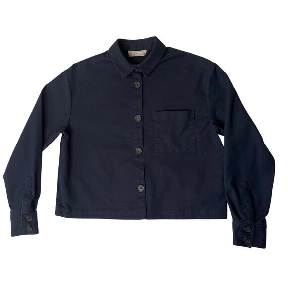 Everlane | Jackets & Coats | Everlane Button Up Collared Cropped Boxy ...